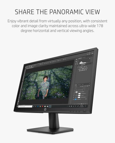 HP V223ve FHD Monitor, 1080p VA Display,75Hz Refresh Rate, 21.5-inch Computer Screen,TÜV certified Low Blue Light Mode, Ergonomic Tilt,3000:1 Contrast Ratio,HDMI & VGA Ports,VESA Mounting (2021),Black