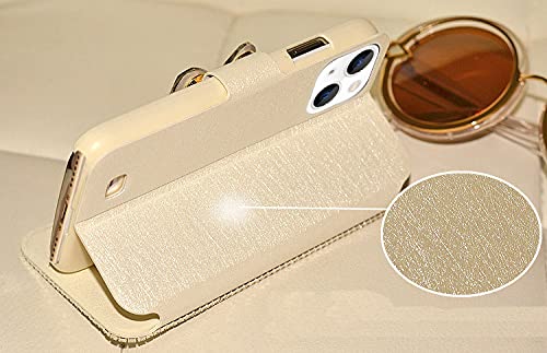 Bonitec Compatible with iPhone 13 Wallet Case for Women Luxury Cute Shiny Bling Glitter Bowknot Crystal Diamond Rhinestone Wallet Flip Stand Kickstand Protective Full Body Cover with Card Slot