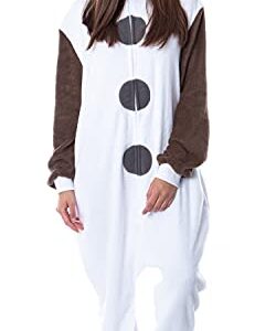 Disney Frozen Adult Olaf Kigurumi Costume Union Suit Pajama For Men Women (L/XL) White