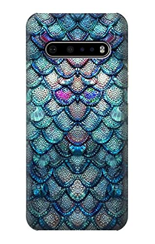 R3809 Mermaid Fish Scale Case Cover for LG V60 ThinQ 5G