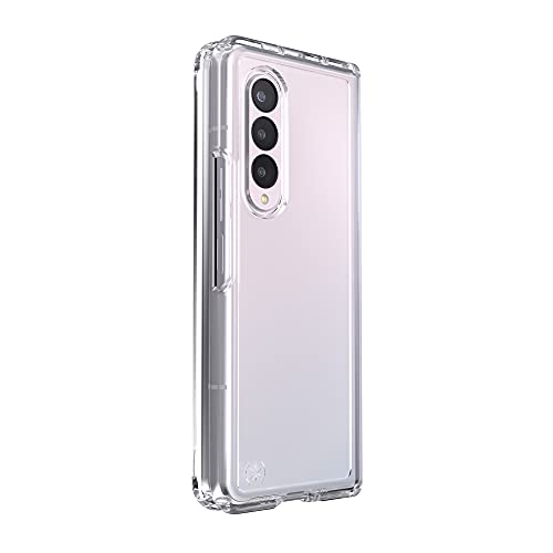 Speck Samsung Galaxy Z Fold3 5G Case - Drop Protection, Scratch Resistant & Shock-Absorbent Case for Fold Samsung Galaxy Fold3 5G - Slim Design Grip Protection - Presidio Perfect Clear Case