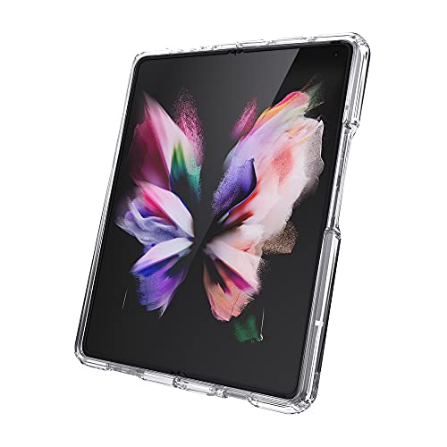 Speck Samsung Galaxy Z Fold3 5G Case - Drop Protection, Scratch Resistant & Shock-Absorbent Case for Fold Samsung Galaxy Fold3 5G - Slim Design Grip Protection - Presidio Perfect Clear Case