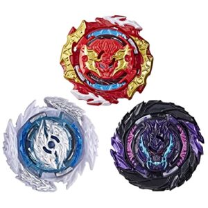 beyblade burst quaddrive sonic warp 3-pack with 3 spinning tops, battling game top toys for kids ages 8 and up