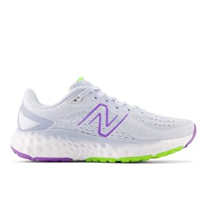 New Balance Women's Fresh Foam EVOZ V2 Running Shoe, Starlight/Light Arctic Grey/Electric Purple, 10 Wide