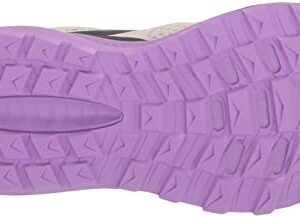 New Balance Women's DynaSoft Nitrel V5 Trail Running Shoe, Timberwolf/Phantom/Electric Purple, 8 Wide