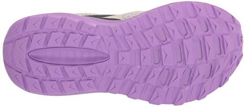 New Balance Women's DynaSoft Nitrel V5 Trail Running Shoe, Timberwolf/Phantom/Electric Purple, 8 Wide