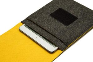 ipad mini sleeve with apple pencil pocket, compatible with 2021 ipad mini 6th generation and smart folio