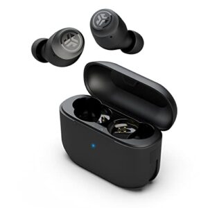 jlab go air pop true wireless bluetooth earbuds + charging case | black | dual connect | ipx4 sweat resistance | bluetooth 5.1 connection | 3 eq sound settings signature, balanced, bass boost