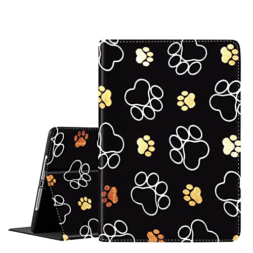 Case for New iPad Mini 6 2021 (6th Generation), Multi-Angle View Adjustable Stand Auto Wake/Slee for iPad Mini 6th Gen 8.3 Inch,Cute Dog Paw Prints