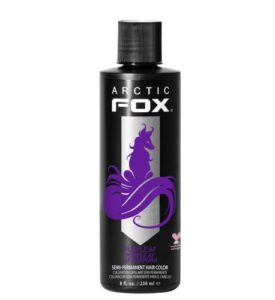 arctic fox vegan and cruelty-free semi-permanent hair color dye (8 fl oz, purple af)