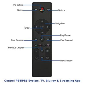 PS5 Accessories Remote for Playstation 5 & Playstation 4 Console, PS5/PS4 Media Remote Control with Bluetooth Enabled, PS4PS5Remote