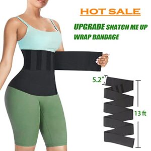 UliUli Waist Trainer for Women Tummy Control Stomach Wraps Lower Belly Fat Plus Size Under Clothes Seamless Sweat Band Faja Shapewear Waist Cincher Workout Gym