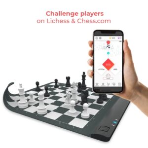 Square Off Pro Electronic Chess Board for Adults & Kids | AI-Powered & Digital | Play Against AI or Friends | Portable & Rollable Computer Chess Board | World's Smartest Electronic Chess Board