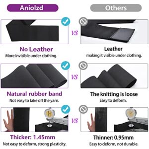 Aniolzd Waist Trainer for Women Waist Wraps for Stomach Snatch Me Up Bandage Tummy Wrap Invisible Plus Size Trimmer Belt Sweat Body Shaper Snatcher 13.1ft Black