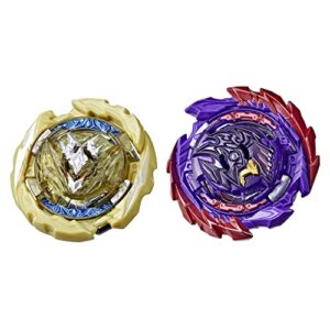 BEYBLADE Hasbro Burst QuadDrive Berserk Balderov B7 and Cyclone Belfyre B7 Spinning Top Dual Pack - 2 Battling Game Top Toy for Kids Ages 8 and Up