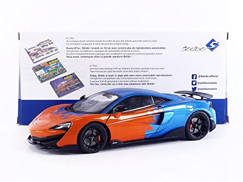 Solido S1804503 1:18 McLaren 600LT F1 Team Tribute Livery 2019 Collectible Miniature car, Multi