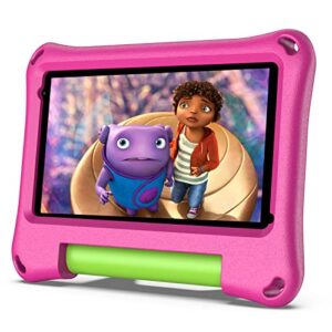 kids tablet 7 inch tablet for toddlers, android 11 tablet 2gb ram 32gb storage with wifi dual camera, parental control mode google playstore youtube netflix for boys girls (pink)