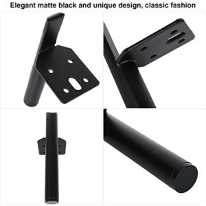 4PCS Metal Furniture Leg 5 Inch Replacement Couch Legs Cabinet Feet Black Modern Furniture Legs DIY Sofa Feet with Screws for Cupboard Table