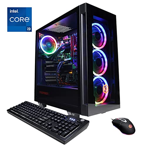 CYBERPOWERPC Gamer Xtreme VR Gaming PC, Intel Core i9-12900KF 3.2GHz, GeForce RTX 3070 8GB, 16GB DDR4, 1TB NVMe PCIe SSD, WiFi & Win 11 Home (GXiVR8080A28), Black