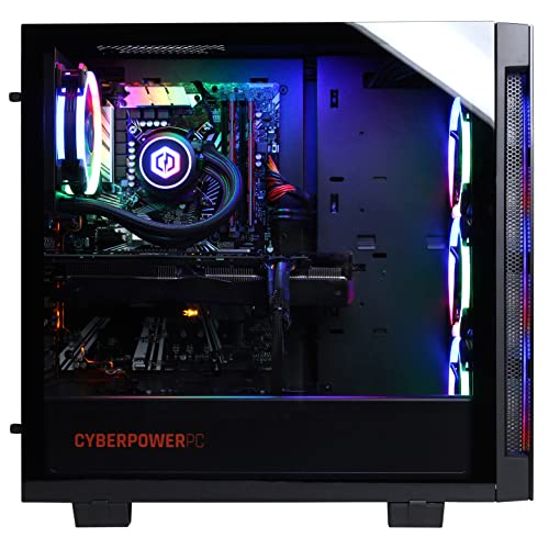 CYBERPOWERPC Gamer Xtreme VR Gaming PC, Intel Core i9-12900KF 3.2GHz, GeForce RTX 3070 8GB, 16GB DDR4, 1TB NVMe PCIe SSD, WiFi & Win 11 Home (GXiVR8080A28), Black