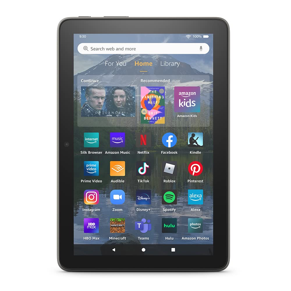 Certified Refurbished - Amazon Fire HD 8 Plus tablet, 8” HD Display, 32 GB, 30% faster processor, 3GB RAM, wireless charging, (2022 release), Gray