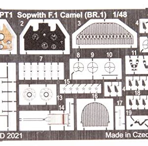 Eduard EDU82171 1/48 Profile Pack British Air Force Soppy F.1 Camel, BR.1 Engine, Plastic Model