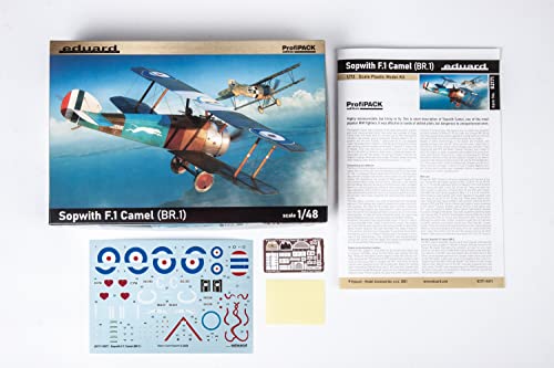 Eduard EDU82171 1/48 Profile Pack British Air Force Soppy F.1 Camel, BR.1 Engine, Plastic Model