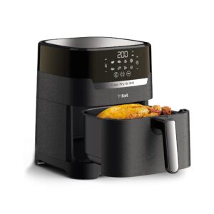 t-fal air fryer & grill combo digital, 2-in-1, 4.4 qrt, black