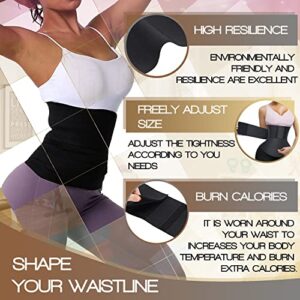 Waist Trainer for Women | Quick Snatch Me Up Bandage Wrap Lumbar Waist Support Belt - Adjustable Comfortable Lower Back Pain Relief Tight - Fitting Waist Waistband | Bonus Gift Breast Lift Tape Black