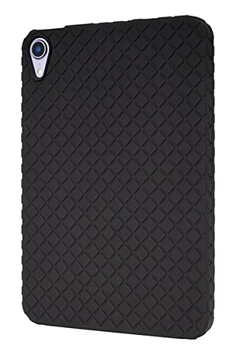 Veamor iPad Mini 6 Case Cover, Anti Slip Silicone Flexible Rubber Protective Bumper for Apple iPad Mini 6th Gen 8.3 Inch 2021, Kids Friendly/Drop Proof/Shockproof (Black)