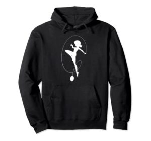 miraculous silhouette ladybug jumping yoyo (white edition) pullover hoodie