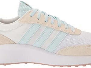 adidas Women's 70s Running Shoe, FTWR White/Almost Blue/Off White, 8