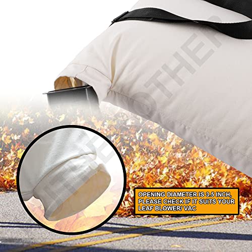 Universal Leaf Vacuum Blower Bag Bottom Debris Dump Bag - for Vacuum Leaf Blowers and Ultra Blower Rake, Compatible with Craftsman Black+Decker Husqvarna Toro Leaf Blower Bag Replacement