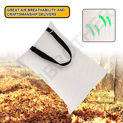 Universal Leaf Vacuum Blower Bag Bottom Debris Dump Bag - for Vacuum Leaf Blowers and Ultra Blower Rake, Compatible with Craftsman Black+Decker Husqvarna Toro Leaf Blower Bag Replacement