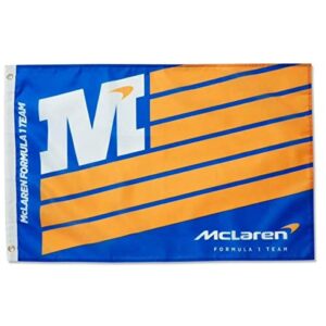 mclaren f1 fan flag, orange, one size