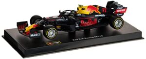 bburago 1:43 f1 aston martin red bull racing rb16b with helmet perez, assorted colours, 18-38056-00000100