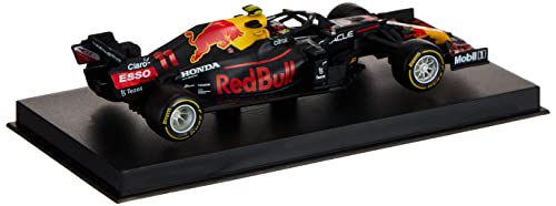 Bburago 1:43 F1 Aston Martin RED Bull Racing RB16B with Helmet Perez, Assorted Colours, 18-38056-00000100