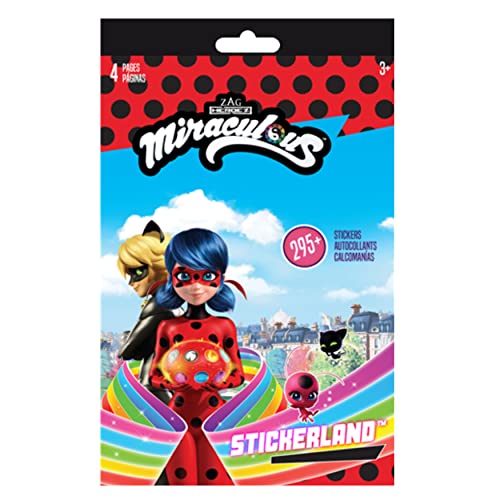 Miraculous Ladybug and Cat Noir - Activity Bundle - Miraculous Ladybug Stickers, Coloring Book, 2-Sided Door Hanger