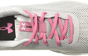 Under Armour Women's Shadow --Running Shoe, (104) Halo Gray/Halo Gray/Pace Pink, 8.5