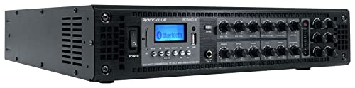 Rockville RCS650-6 650 Watt 6 Zone 70v Commercial/Restaurant Amplifier/Bluetooth