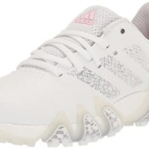 adidas Women's W CODECHAOS 22 Golf Shoe, FTWR White/Silver Met./Clear Pink, 8