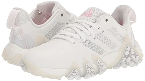 adidas Women's W CODECHAOS 22 Golf Shoe, FTWR White/Silver Met./Clear Pink, 8