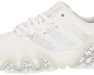 adidas Women's W CODECHAOS 22 Golf Shoe, FTWR White/Silver Met./Clear Pink, 8