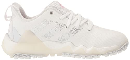 adidas Women's W CODECHAOS 22 Golf Shoe, FTWR White/Silver Met./Clear Pink, 8