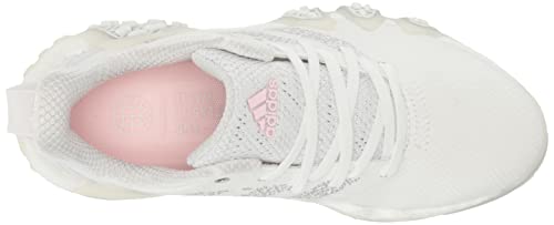 adidas Women's W CODECHAOS 22 Golf Shoe, FTWR White/Silver Met./Clear Pink, 8