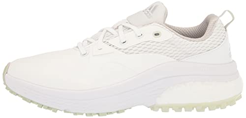 adidas Women's W SOLARMOTION Golf Shoe, FTWR White/Silver Met./Linen Green, 9.5