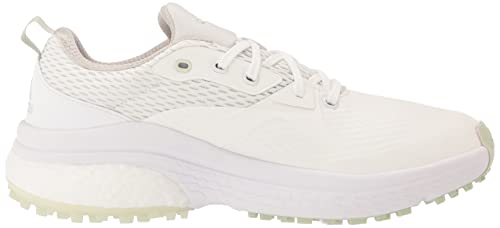 adidas Women's W SOLARMOTION Golf Shoe, FTWR White/Silver Met./Linen Green, 9.5