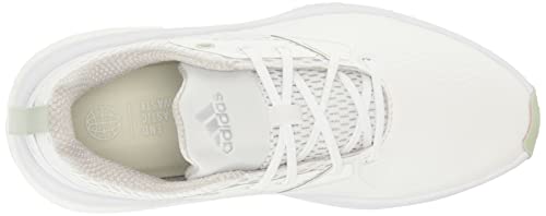 adidas Women's W SOLARMOTION Golf Shoe, FTWR White/Silver Met./Linen Green, 9.5