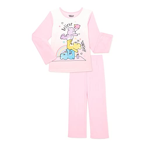 Care Bears Little Girls 2 Piece Pajamas Sleep Set (6-6X) Pink