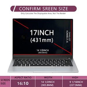 laptop privacy screen 17 inch, Anti Blue Light Anti Glare Screen Protector for LG Gram 17" 16:10 Widescreen Filter Protect Your Eyes Against Blue Light and Glare